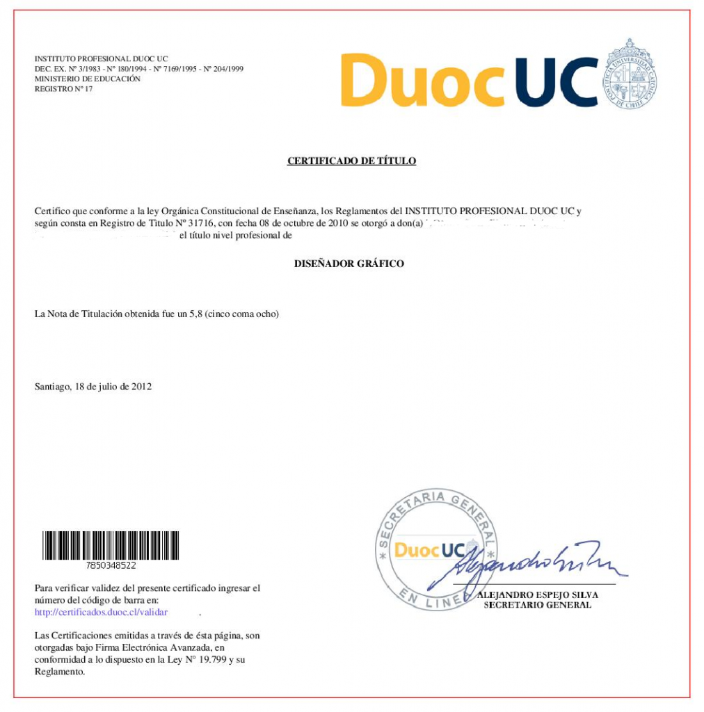 Certificado de título DUOC | [Descargar y Sacar en 2024]