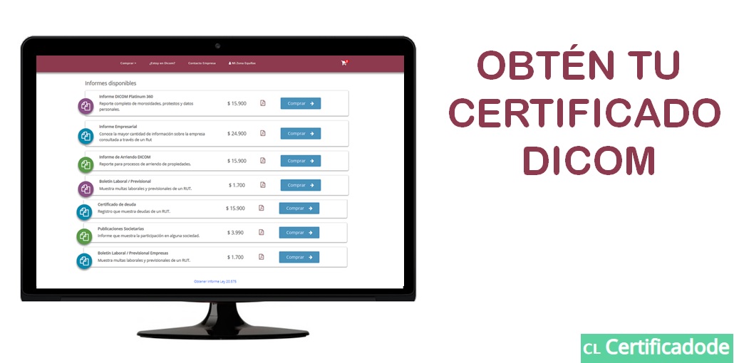 Certificado Dicom | 🇨🇱 Certificadode